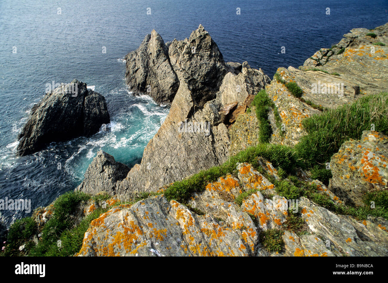 France, Morbihan, Ile de Groix, natural reserve Peu Meu Stock Photo - Alamy