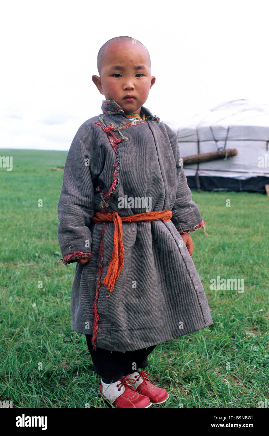 Mongolian yurt child hi-res stock photography and images - Alamy