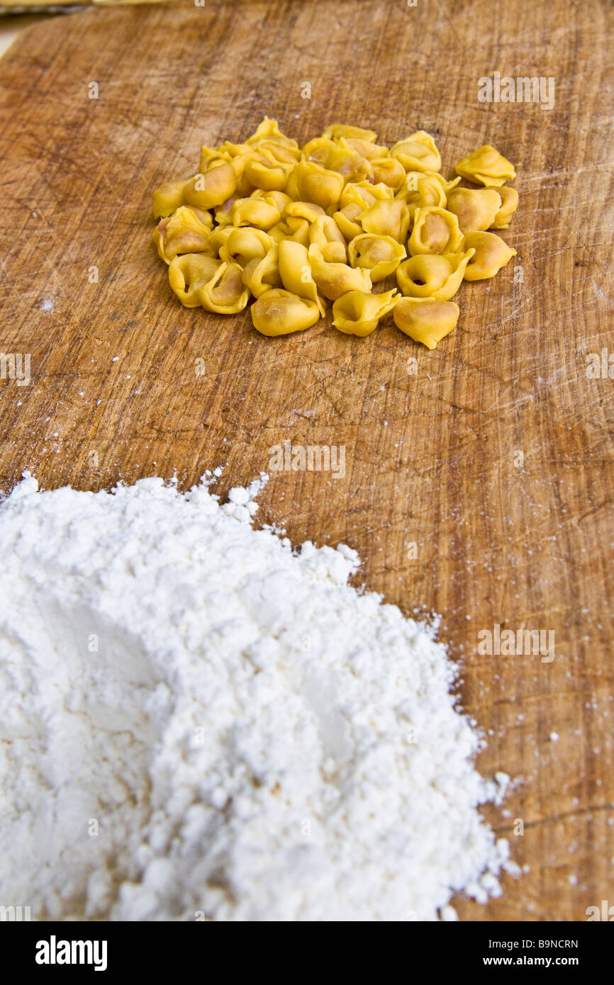 Preparing the tortellini Castelfranco Emilia Modena Italy Stock Photo ...