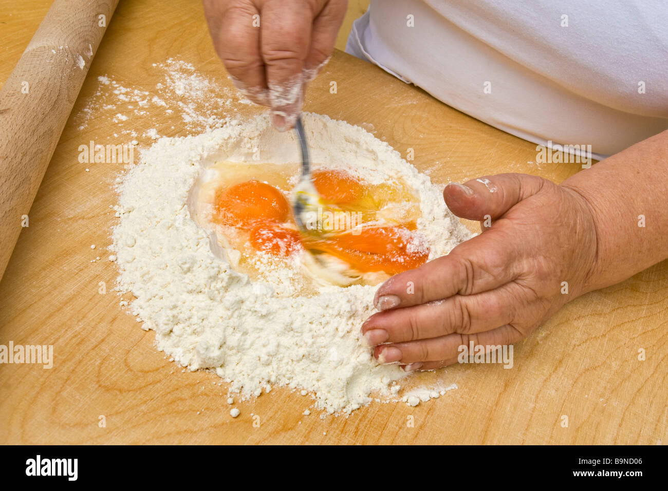 Preparing the tortellini Castelfranco Emilia Modena Italy Stock Photo ...
