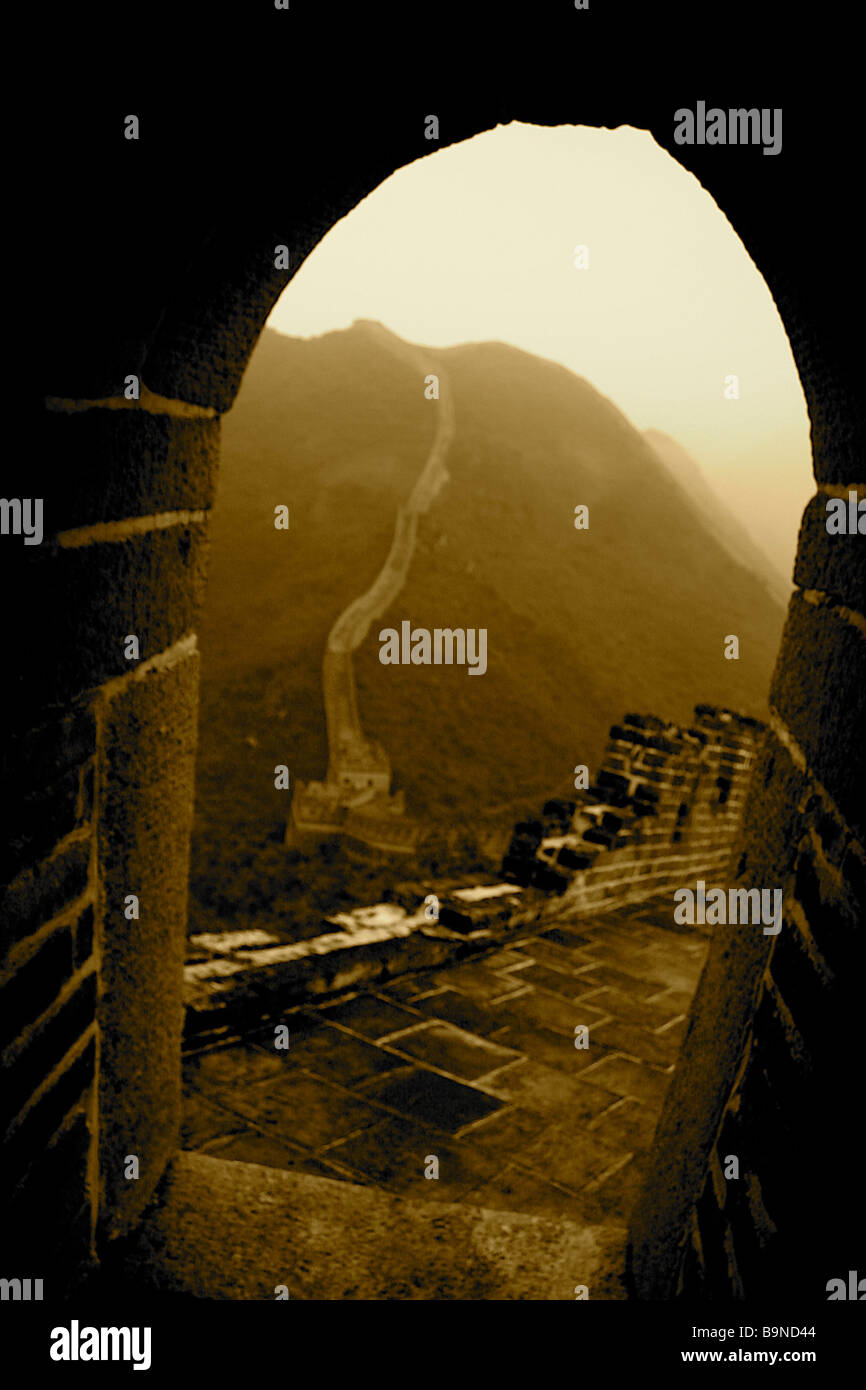 Window on the great wall Stock Photo - Alamy
