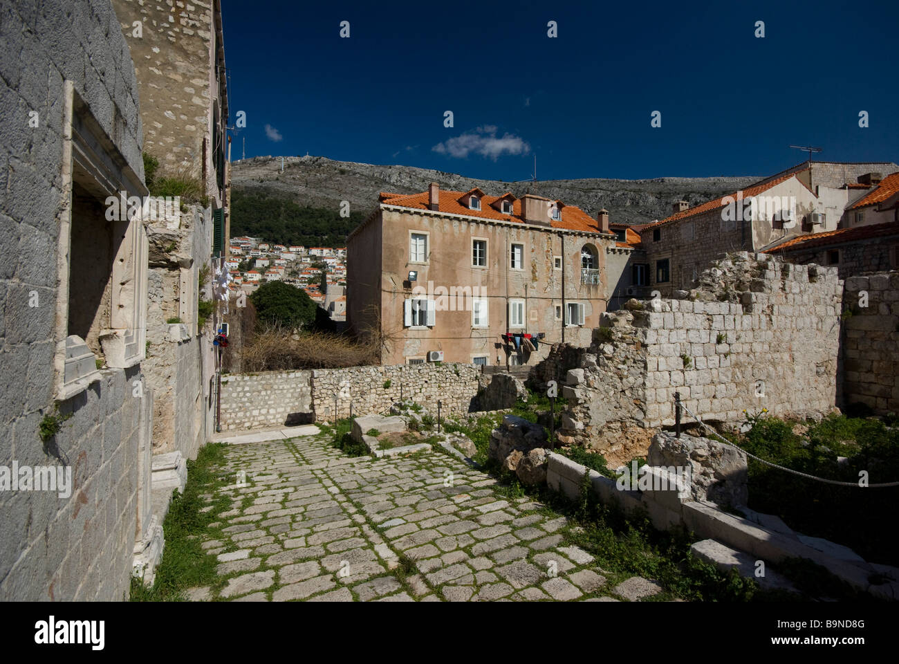 Archaeological site in Dubrovnik, Croatia Stock Photo - Alamy