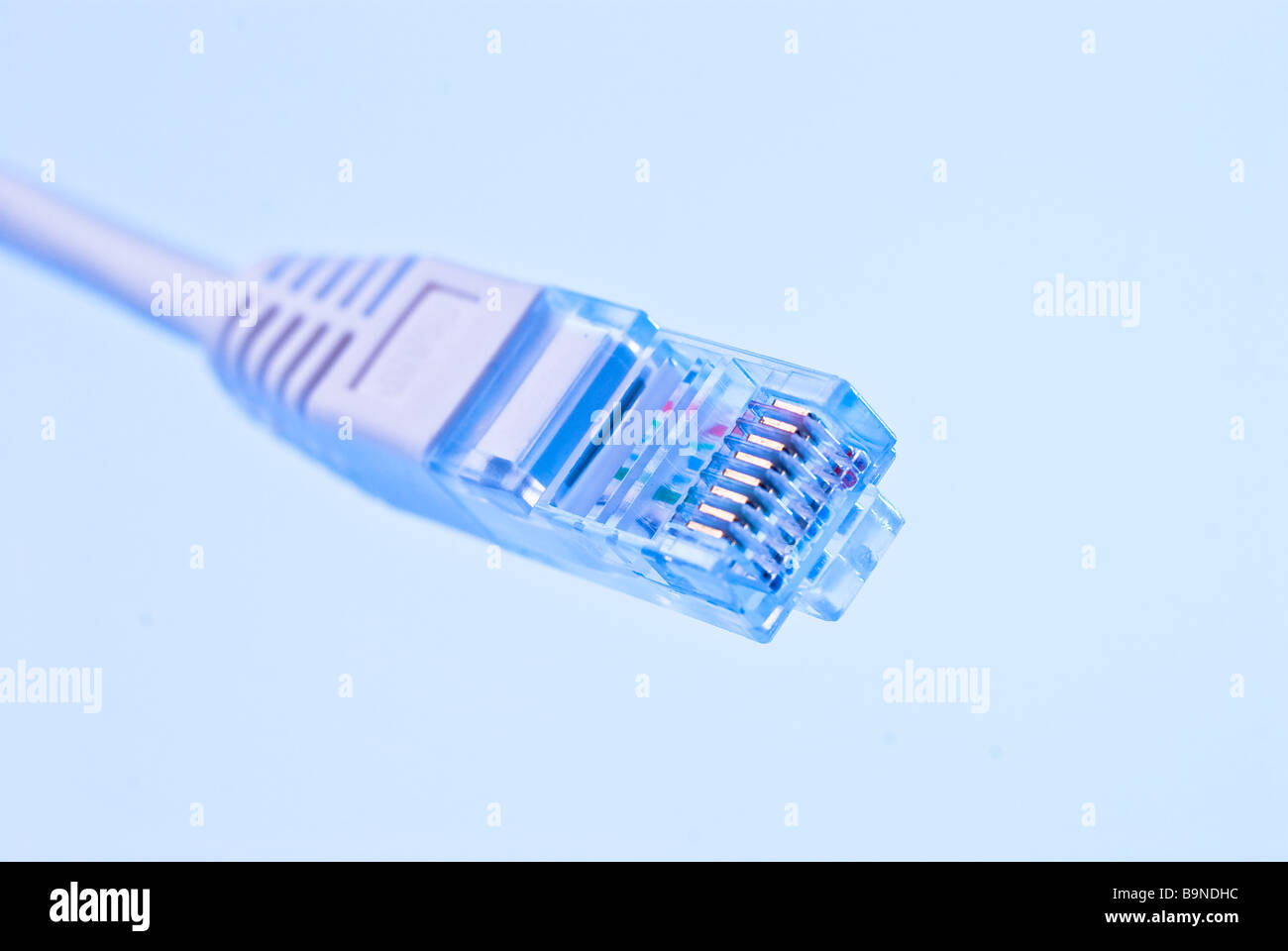 Photo of a network cable, ready to plug in Stock Photo - Alamy