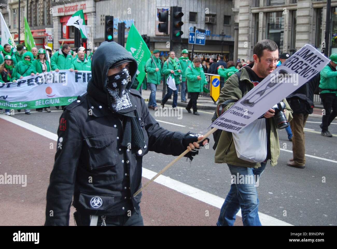 Left wing protester hi-res stock photography and images - Alamy