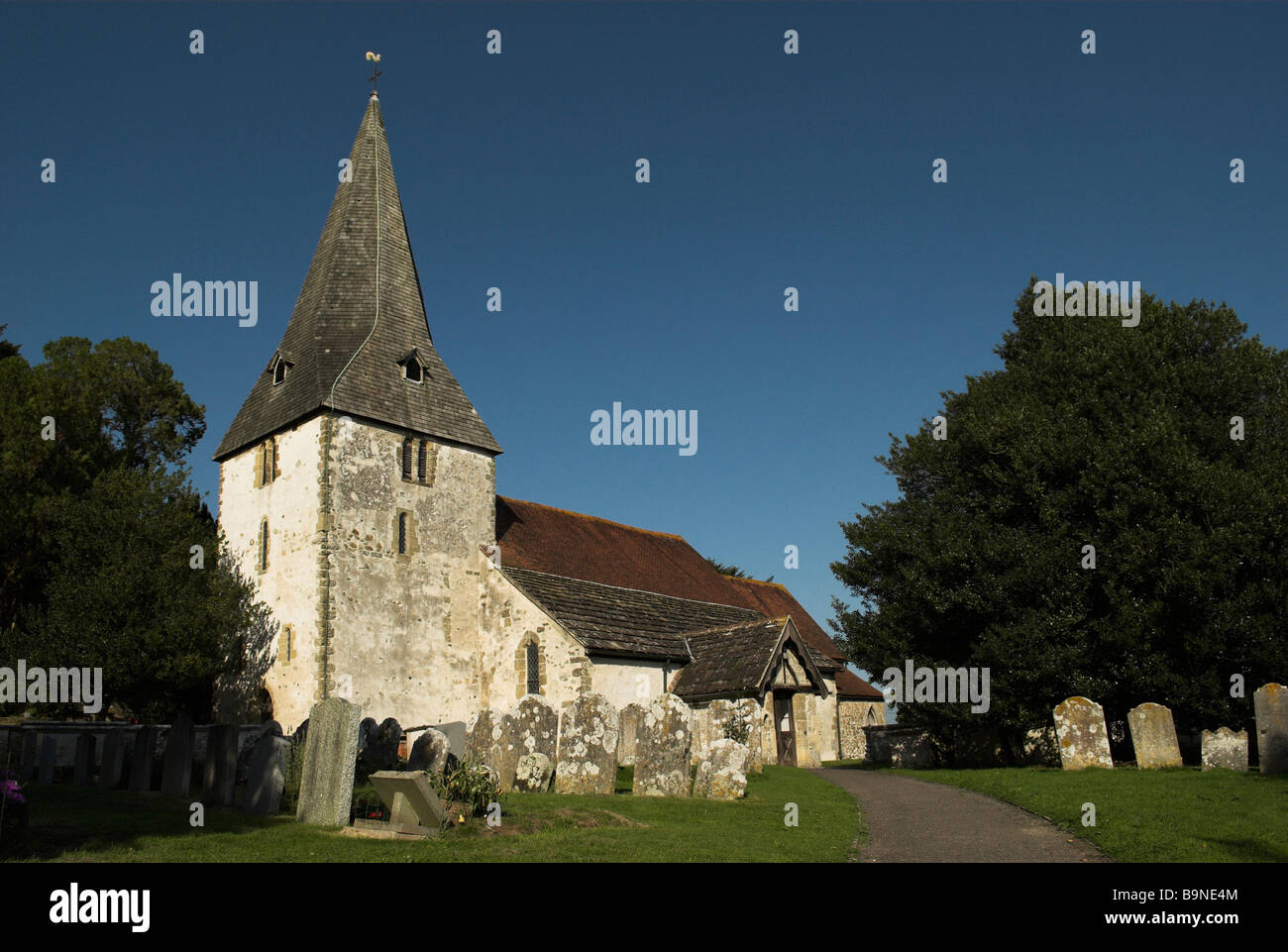 St John the Evangelist Church in the West Sussex village of Bury Stock ...