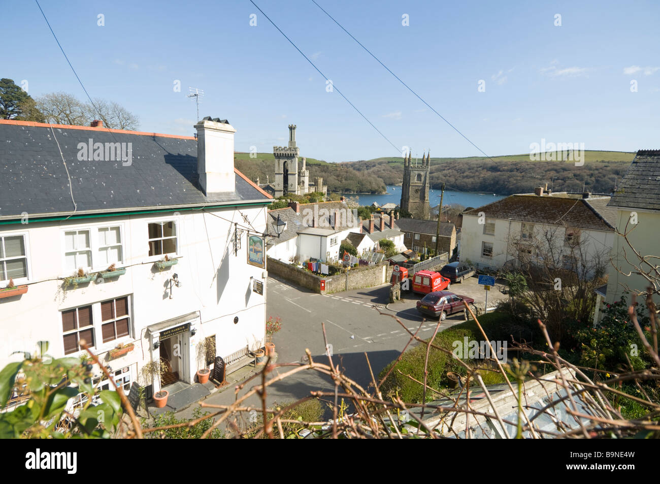Fowey Cornwall UK Stock Photo - Alamy