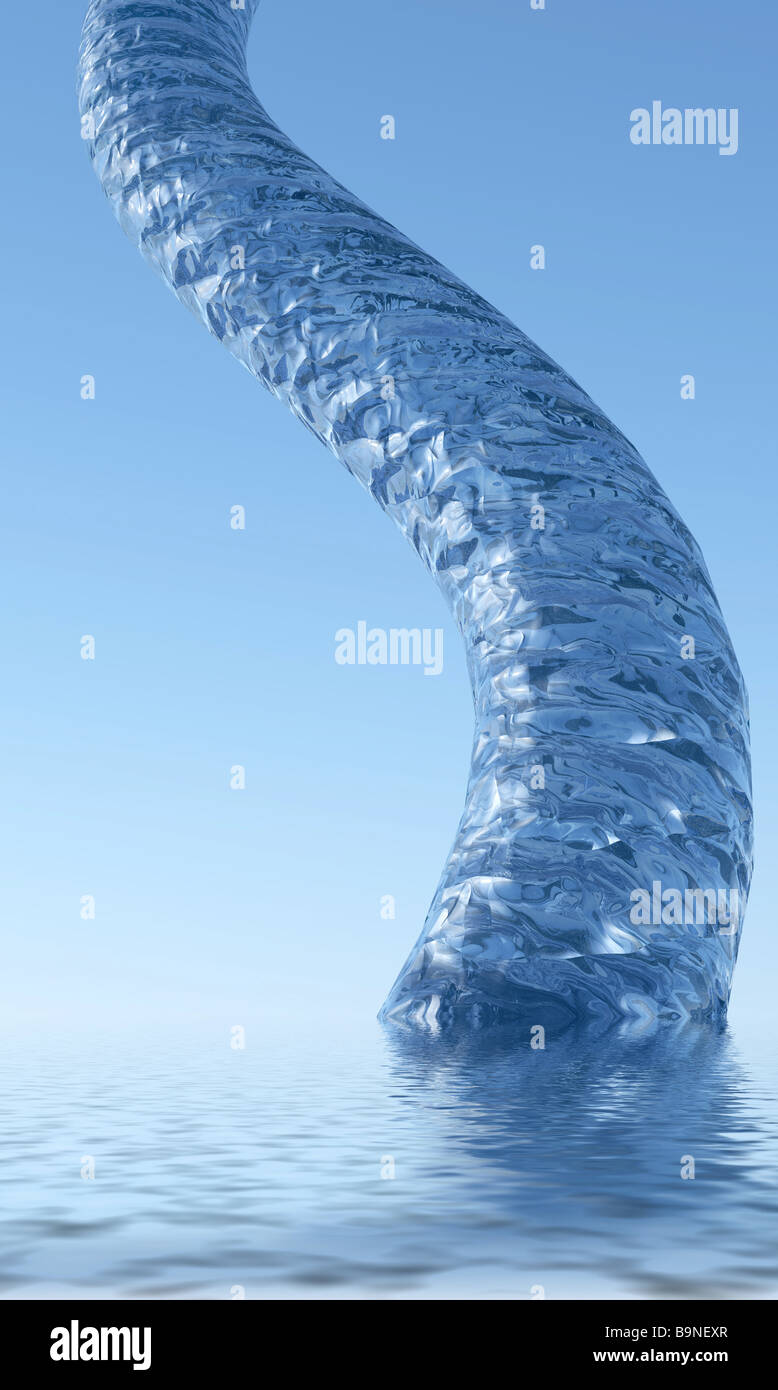 Abstract spout of water On a background of the sky Stock Photo - Alamy