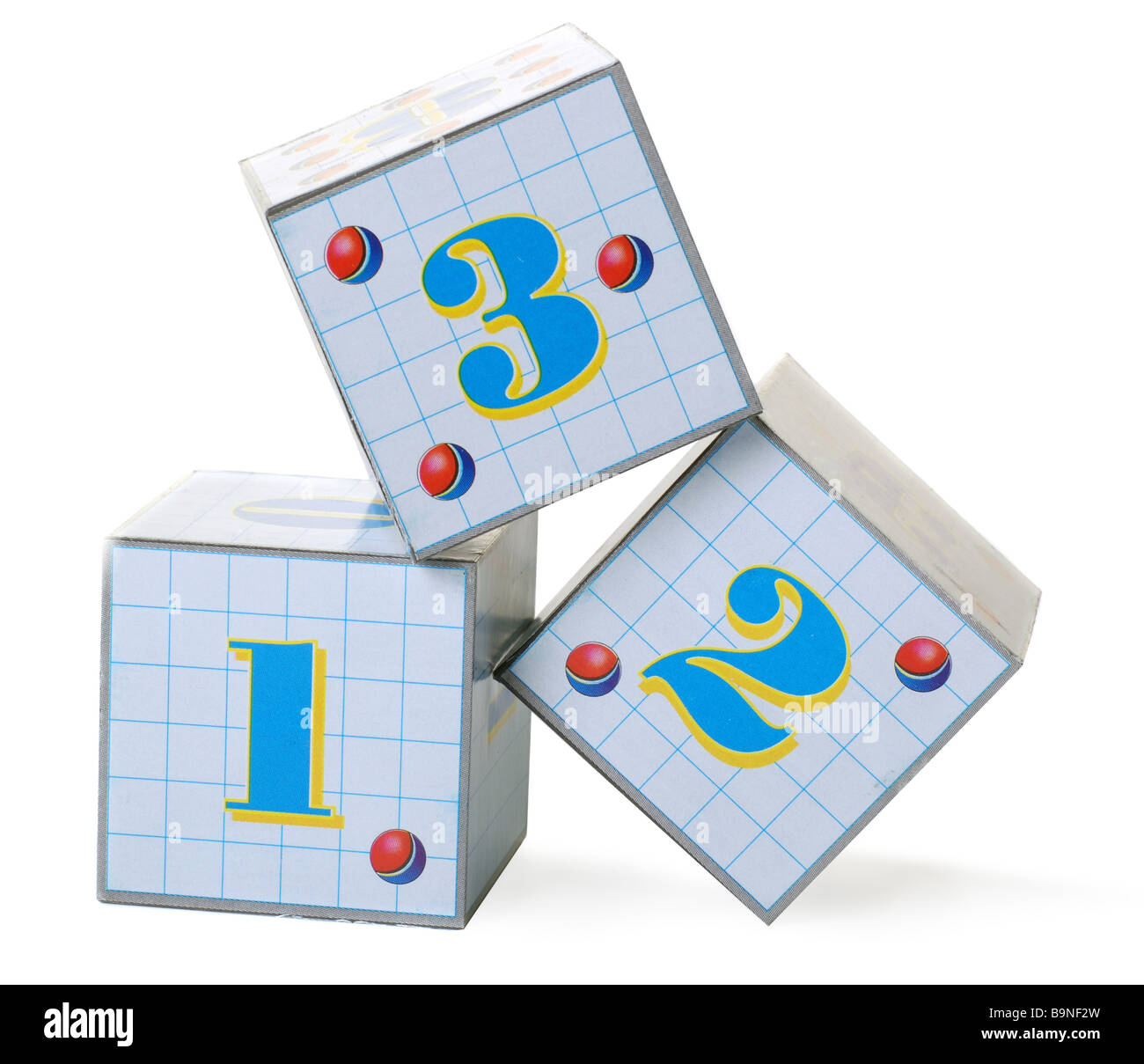 Figures on cubes The image of the various figures isolated on a white ...