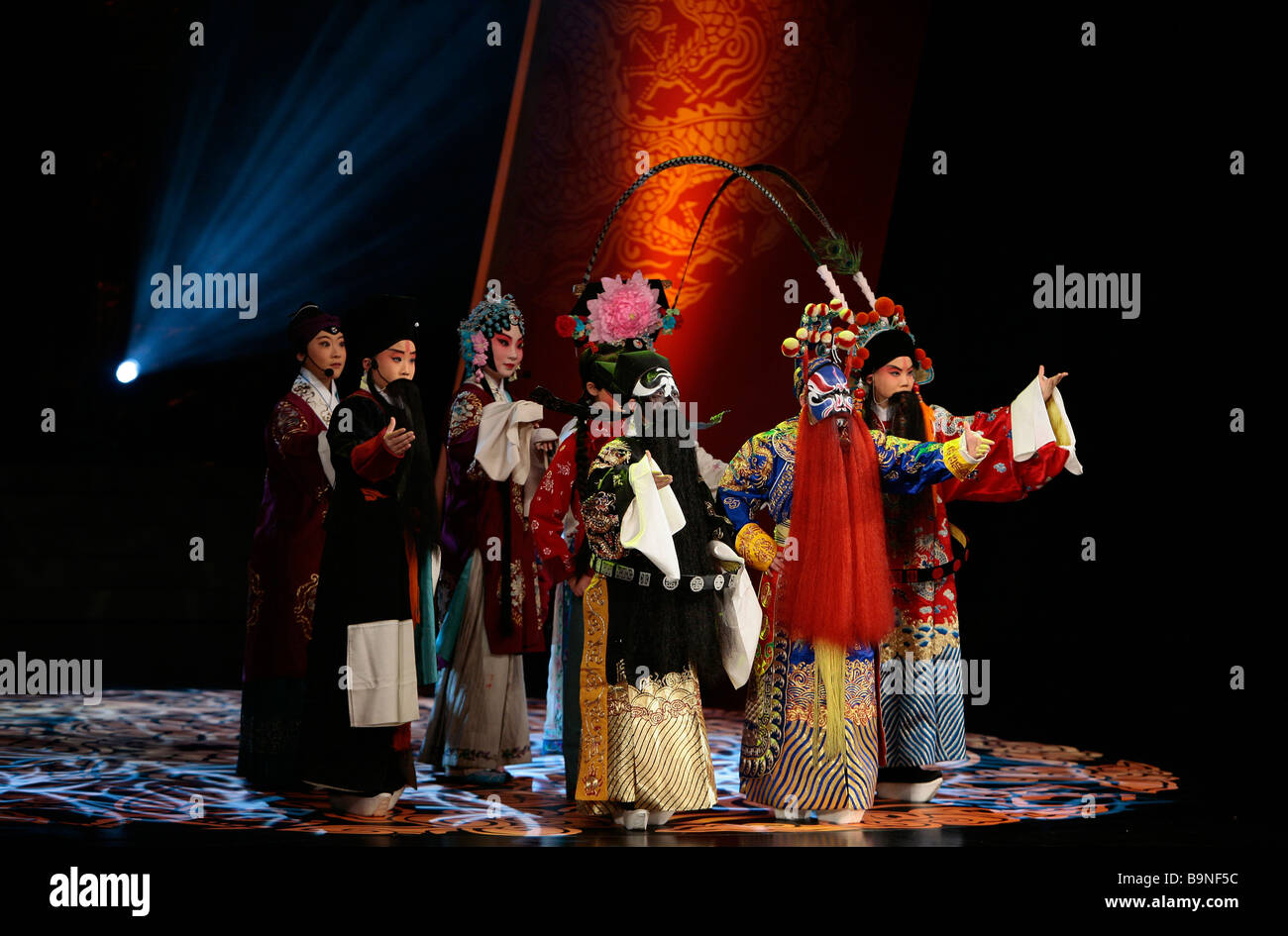 Actors and actresses perform Beijing Opera at the National Grand ...