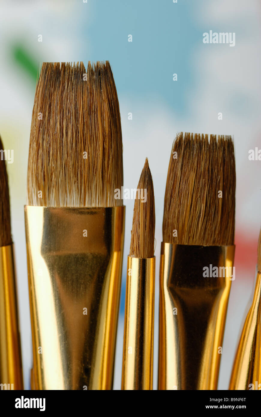 Paintbrush Brushes for drawing C blur a color background Stock Photo ...