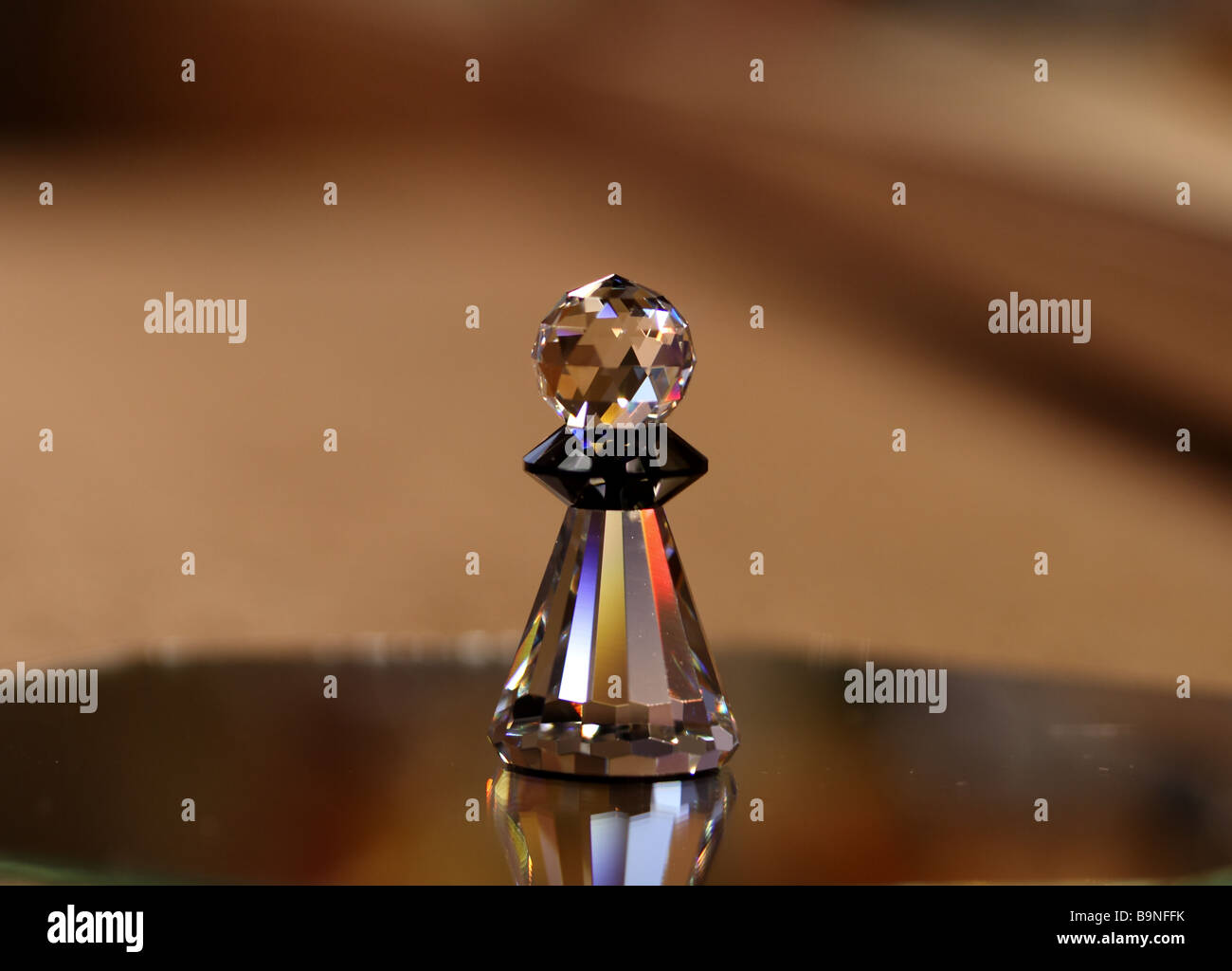 Crystal chess piece the smallest piece in the game of chess Stock Photo ...