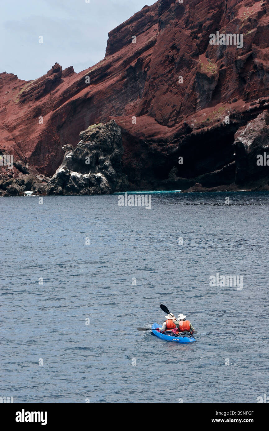 kayaking Santiago Island Galapagos Islands Stock Photo - Alamy