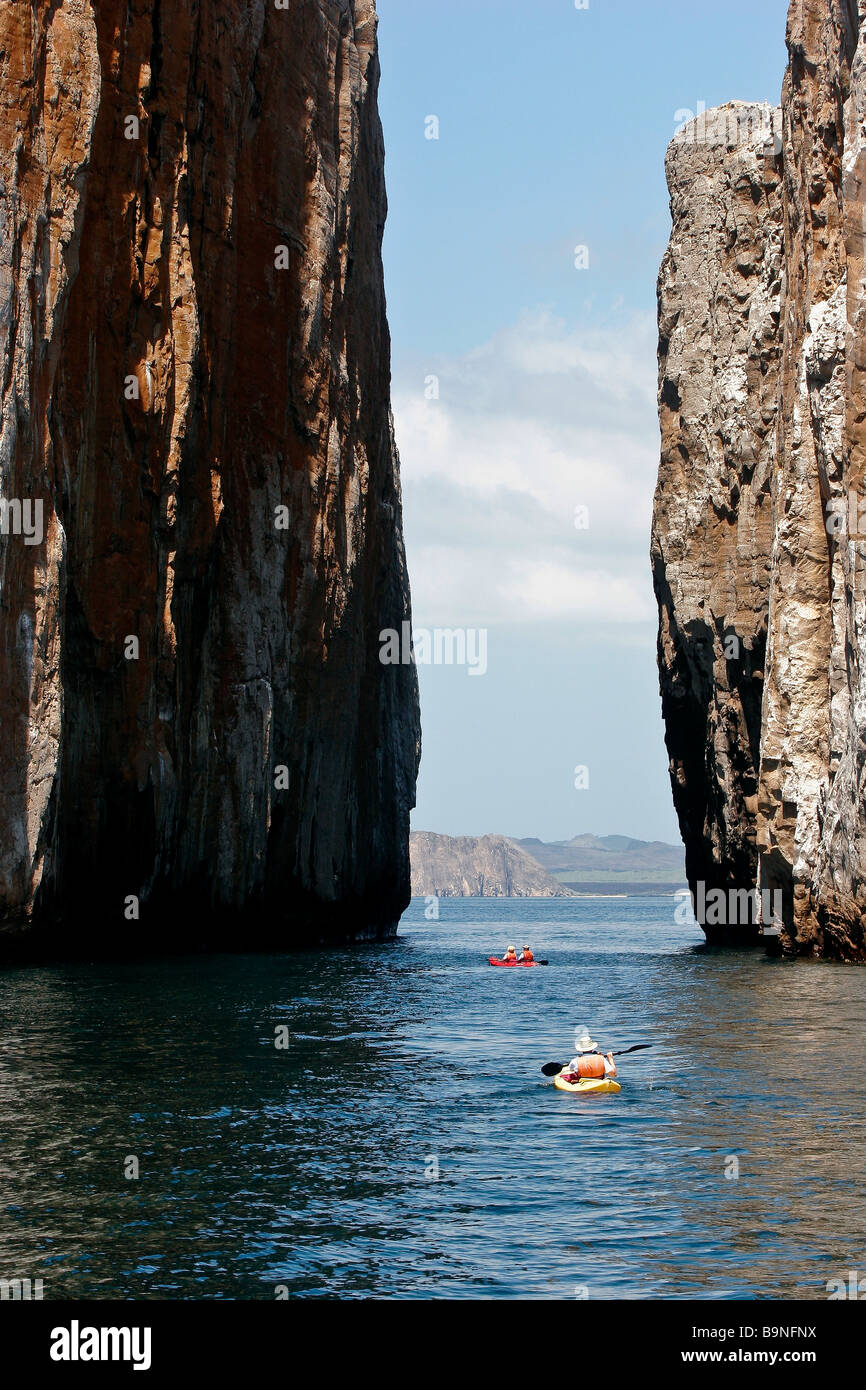 kayaking Kicker Rock San Cristobal Island Galapagos Islands Stock Photo ...