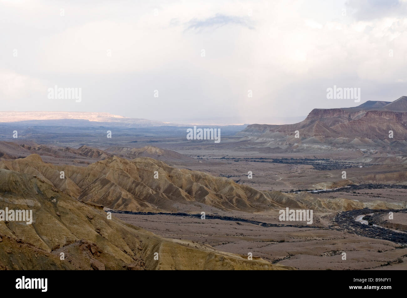 Israel Negev Flash flood in the Tzin desert river Stock Photo - Alamy