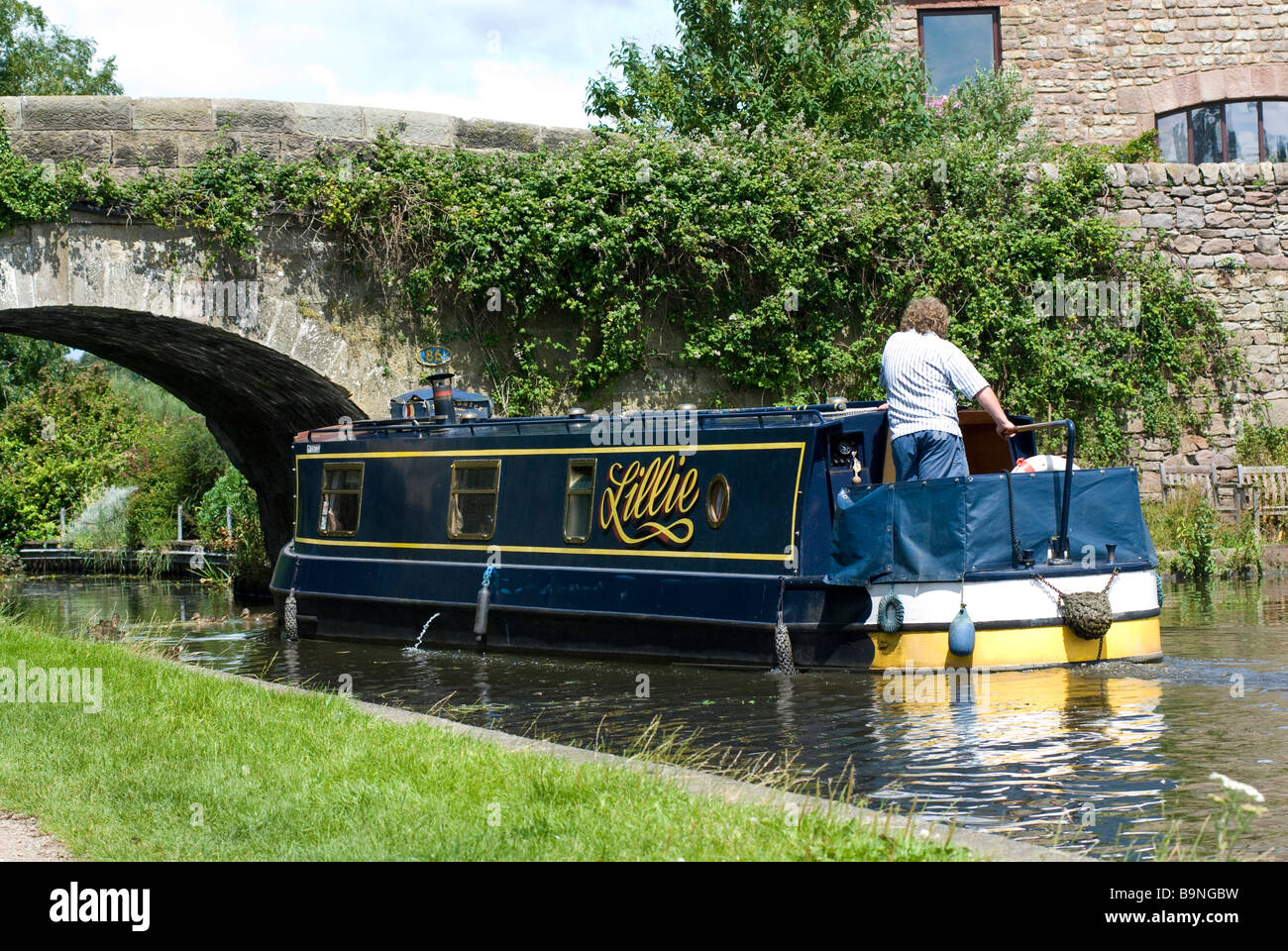 Boating on Lancaster Canal Stock Photo - Alamy