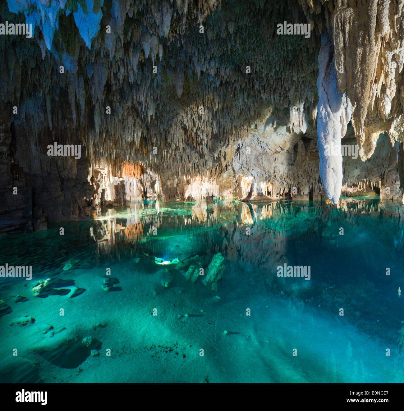 Mexico Yucatan Aktun Chen Cenote cave park Tulum underground walking ...