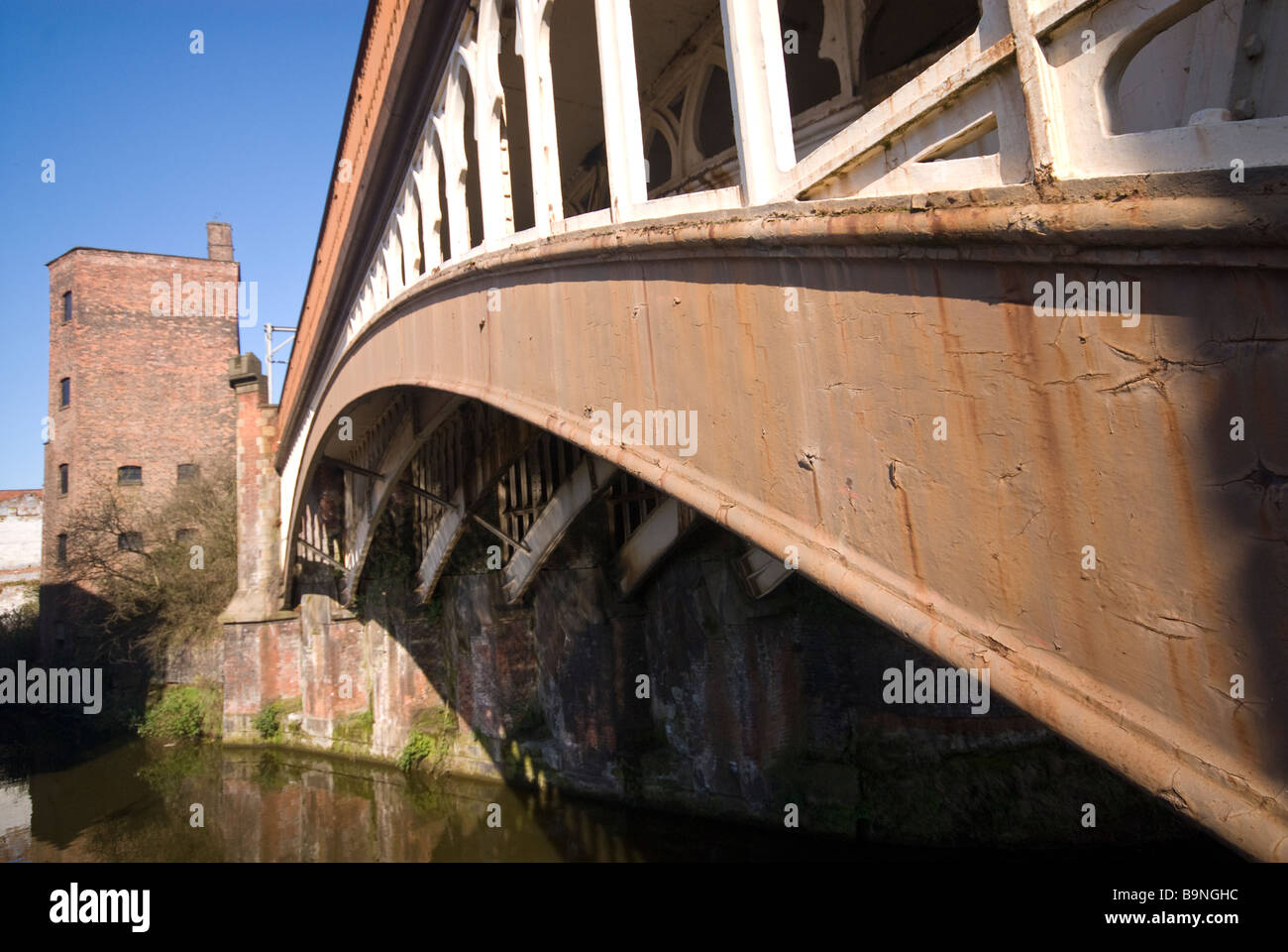 Manchester Bridge over Canal Stock Photo - Alamy