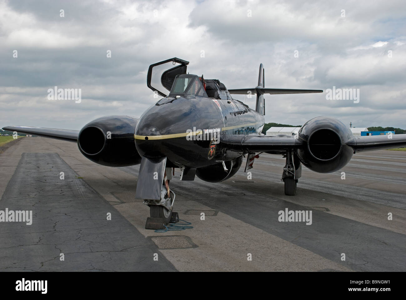 martin baker meteor jet, test aircraft for MK16E ejection seat Stock ...
