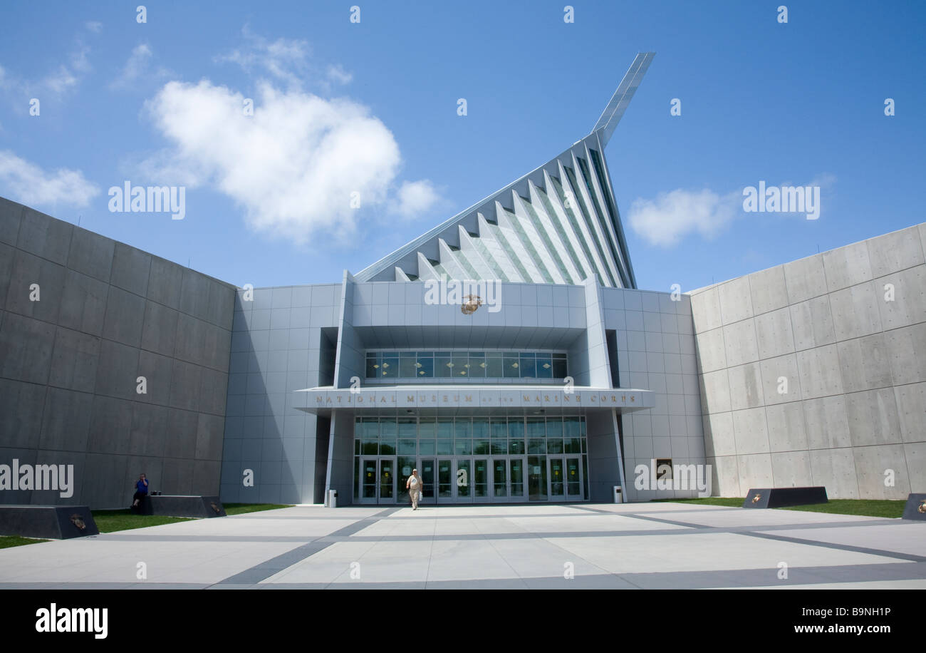 Entrance to the Marine Corps National Museum in Quantico Va Stock Photo ...
