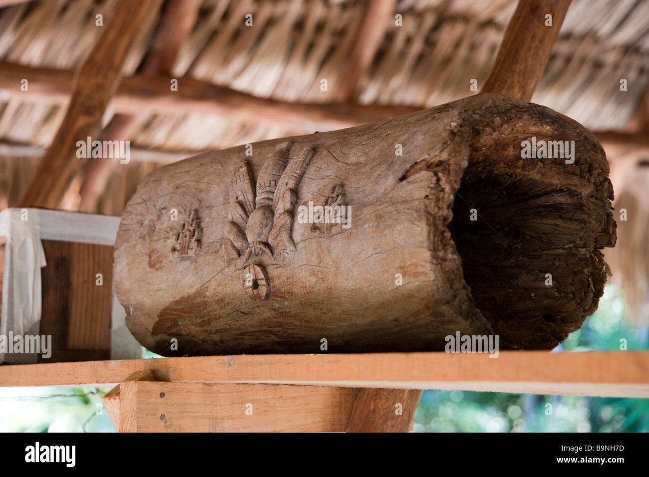 Mayan beehive for the stingerless bee Melipona beechei Stock Photo - Alamy