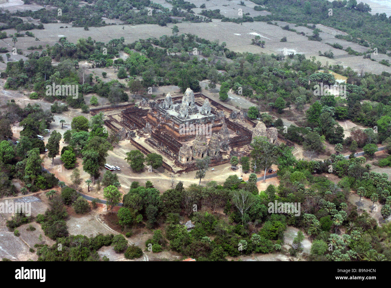 arial view of temple at angkor wat cambodia Stock Photo - Alamy