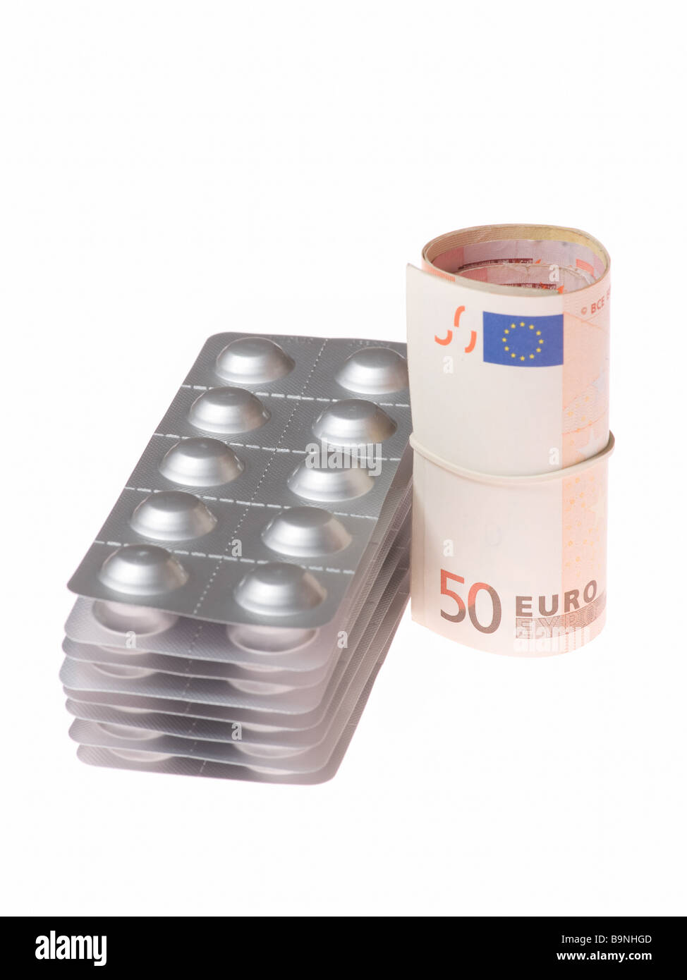money pill isolated on the white background Stock Photo - Alamy