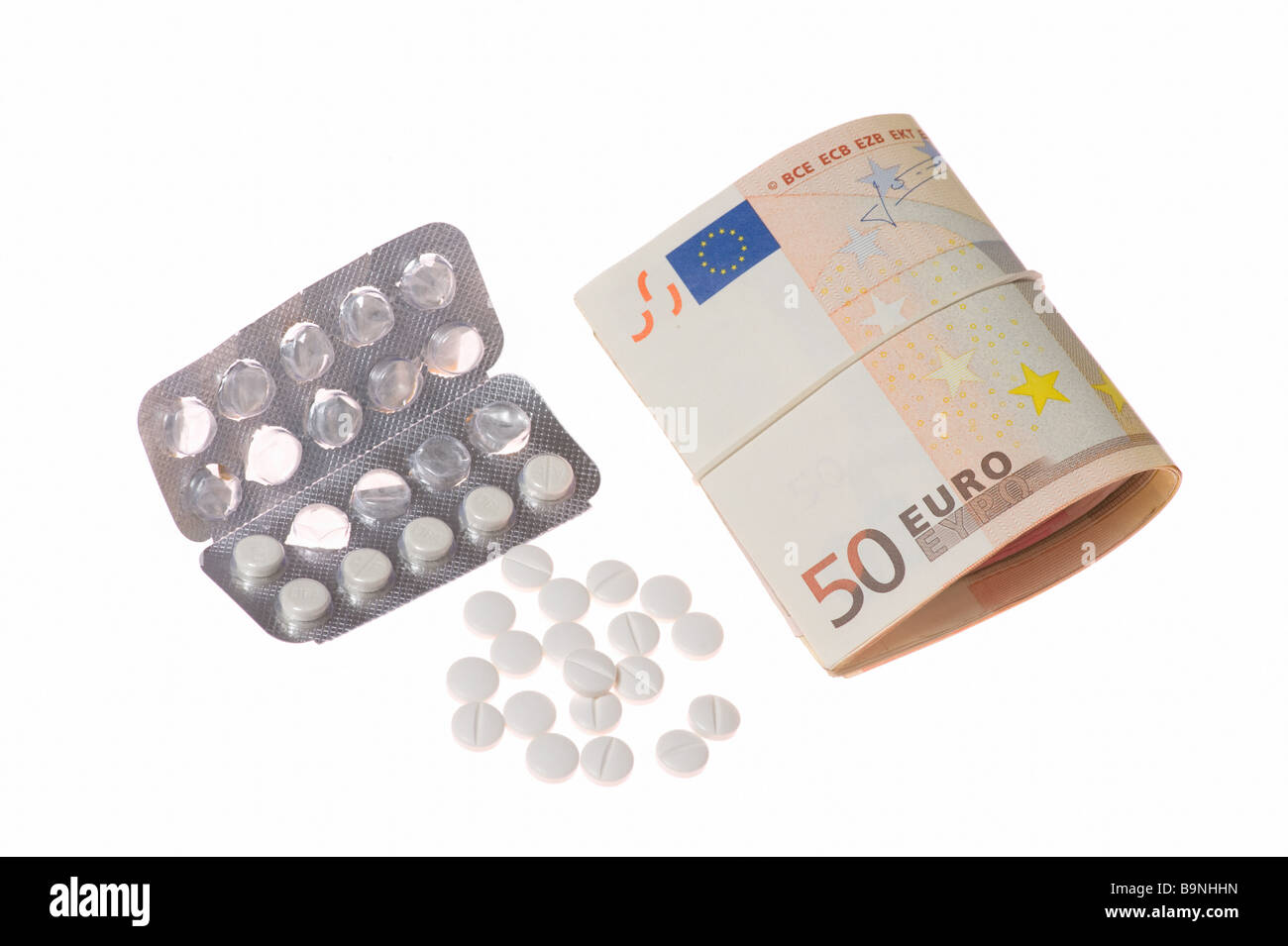 money pill isolated on the white background Stock Photo - Alamy
