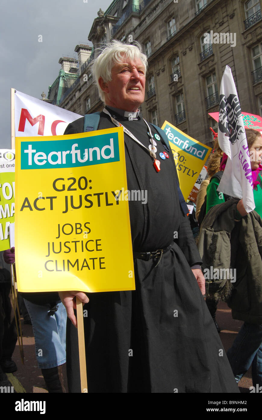 Anti capitalist G20 Protest March London 2009 Stock Photo - Alamy