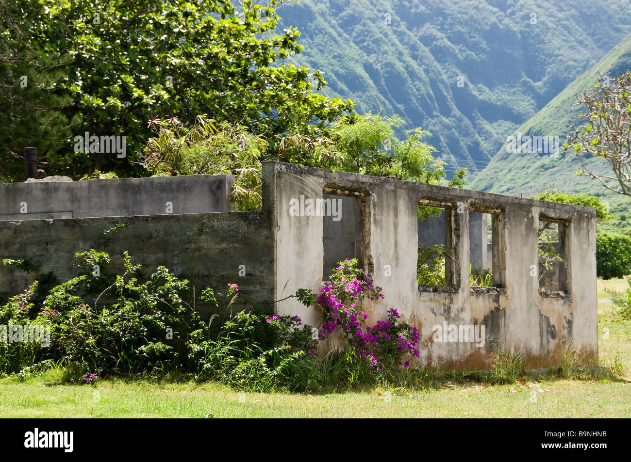 Abandoned building kalaupapa national historical hi-res stock ...