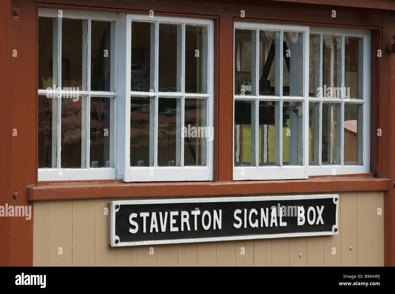 Staverton Signal Box Stock Photo - Alamy