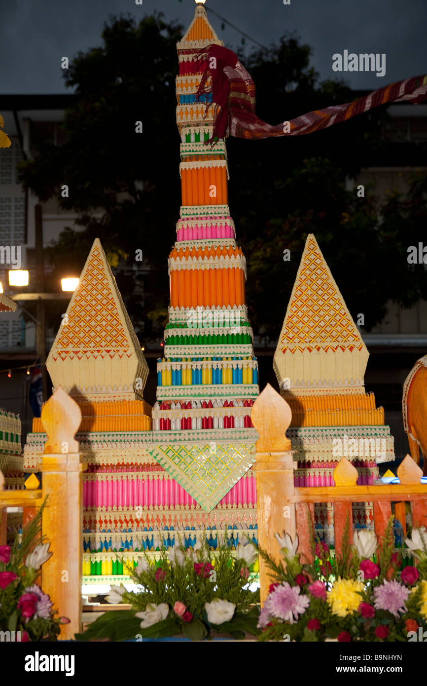 Khao Phansa (Candle and wax Festival) Ubon Ratachatani Thailand Stock ...