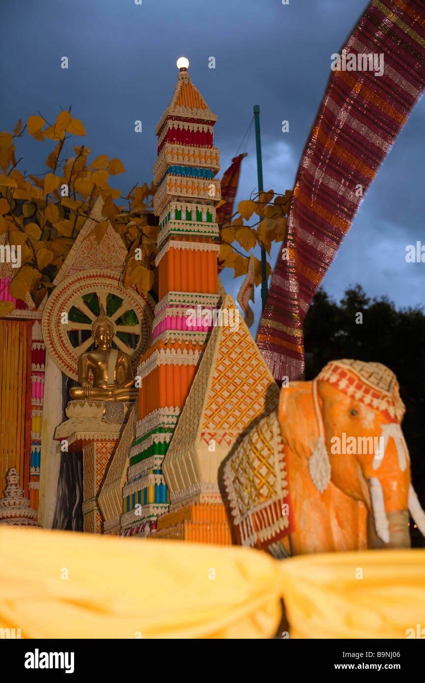 Khao Phansa (Candle and wax Festival) Ubon Ratachatani Thailand Stock ...