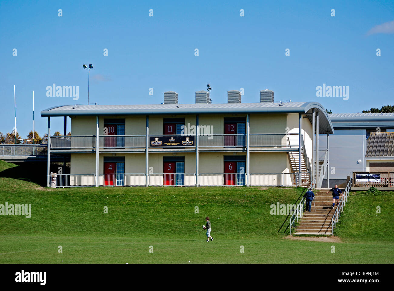 the dressing rooms at the new council owned sports complex at newquay ...