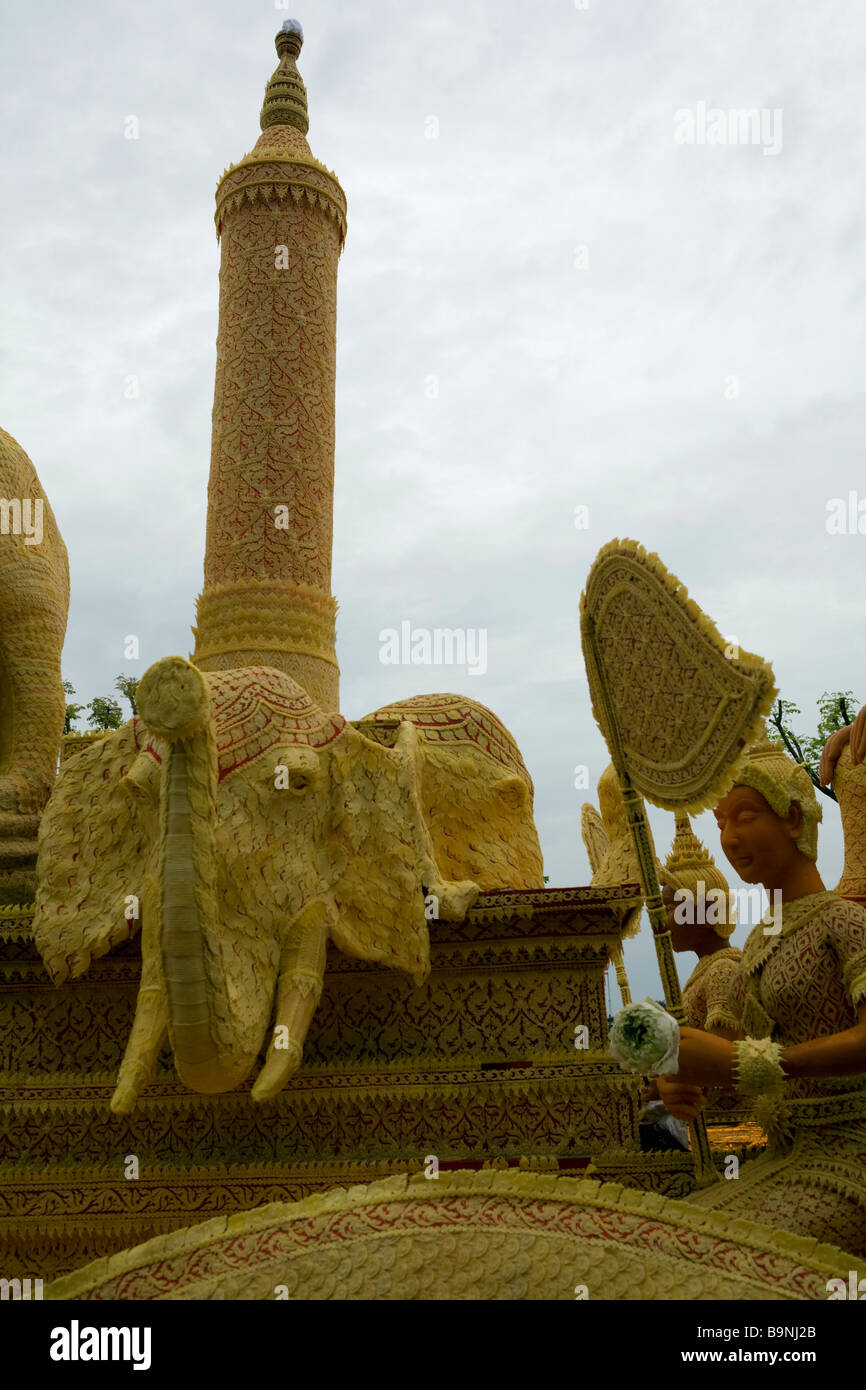 Khao Phansa (Candle and wax Festival) Ubon Ratachatani Thailand Stock ...