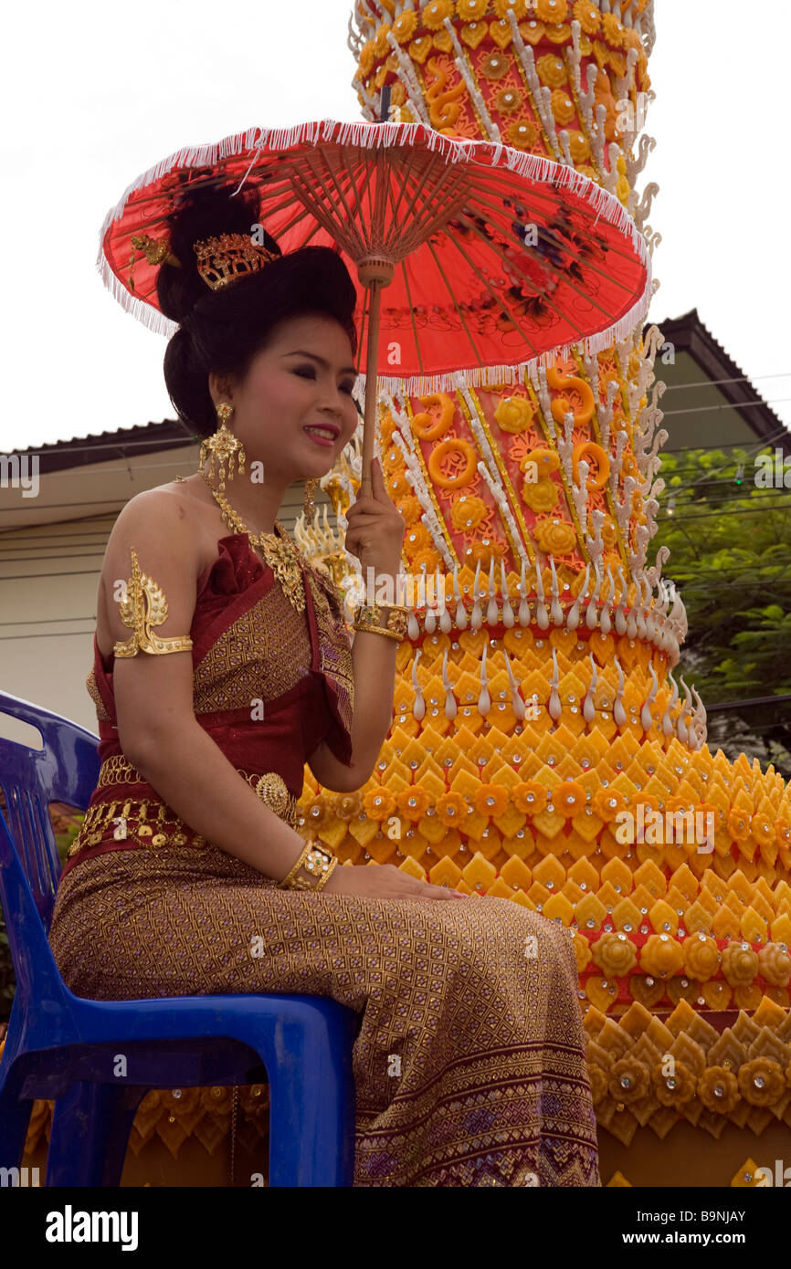 Khao Phansa (Candle and wax Festival) Ubon Ratachatani Thailand Stock ...