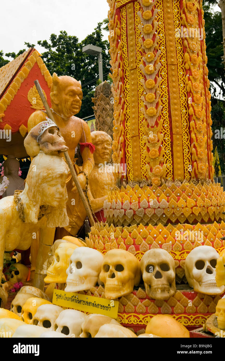 Khao Phansa (Candle and wax Festival) Ubon Ratachatani Thailand Stock ...