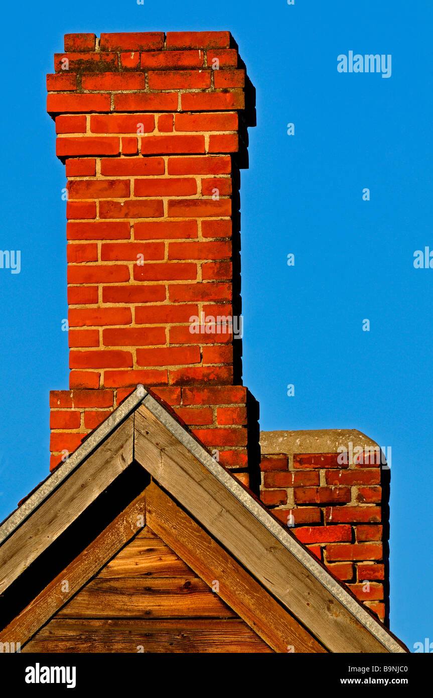 Red brick chimney hi-res stock photography and images - Alamy