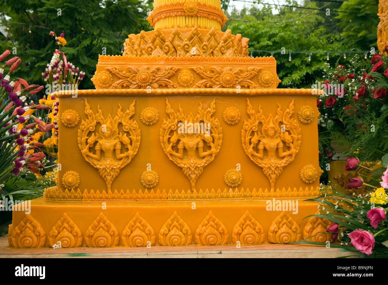 Khao Phansa (Candle and wax Festival) Ubon Ratachatani Thailand Stock ...