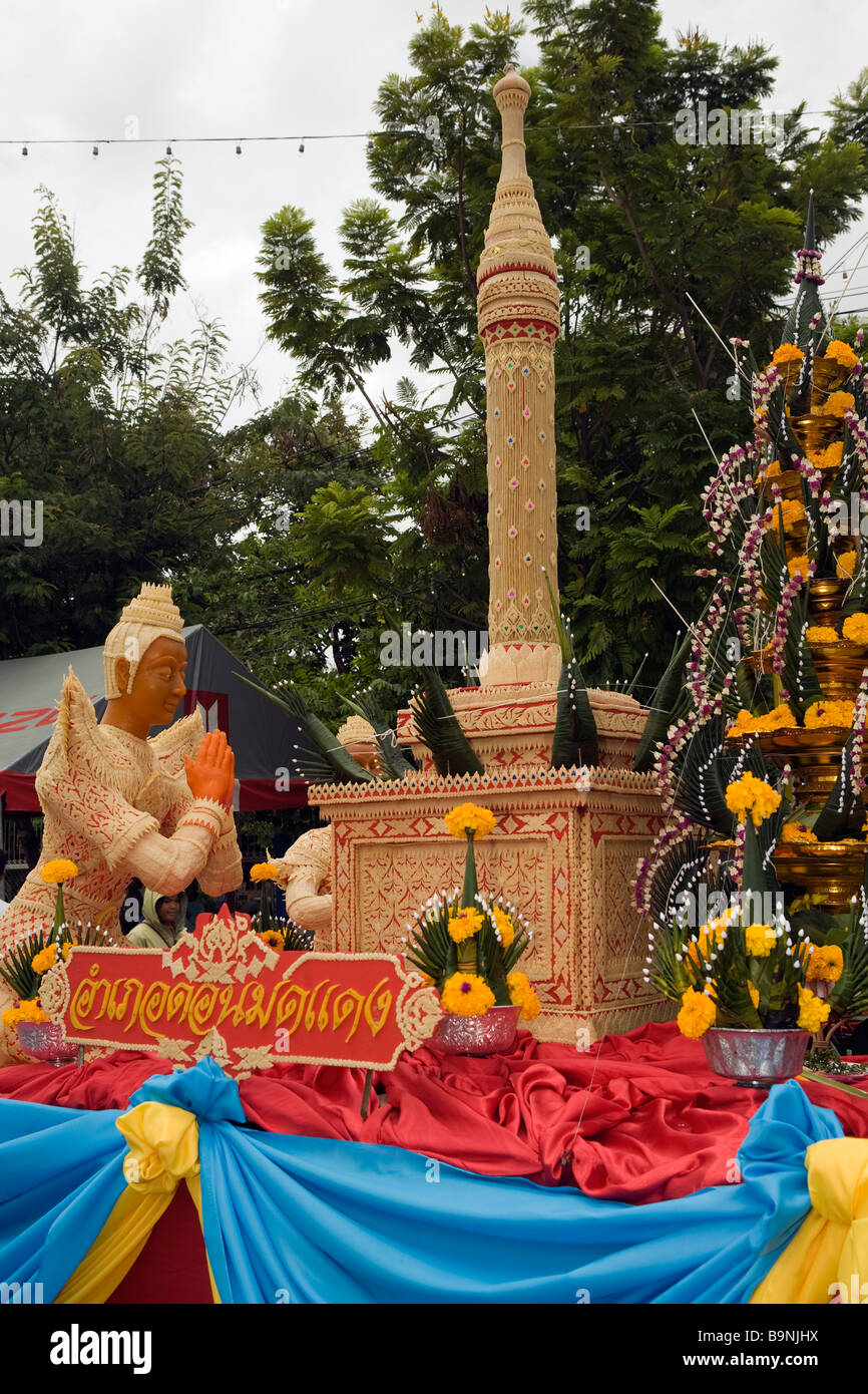 Khao Phansa (Candle and wax Festival) Ubon Ratachatani Thailand Stock ...