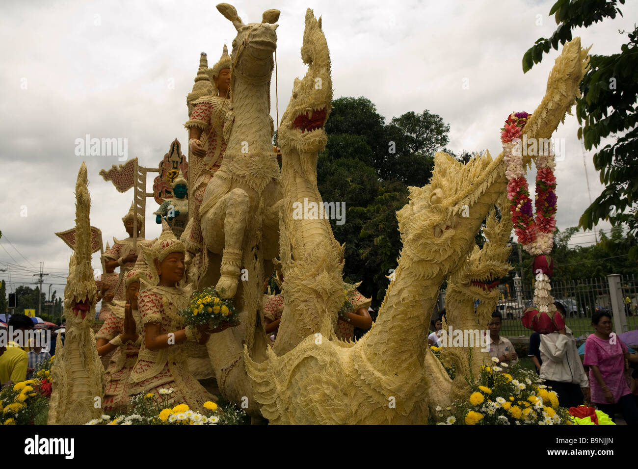 Khao Phansa (Candle and wax Festival) Ubon Ratachatani Thailand Stock ...