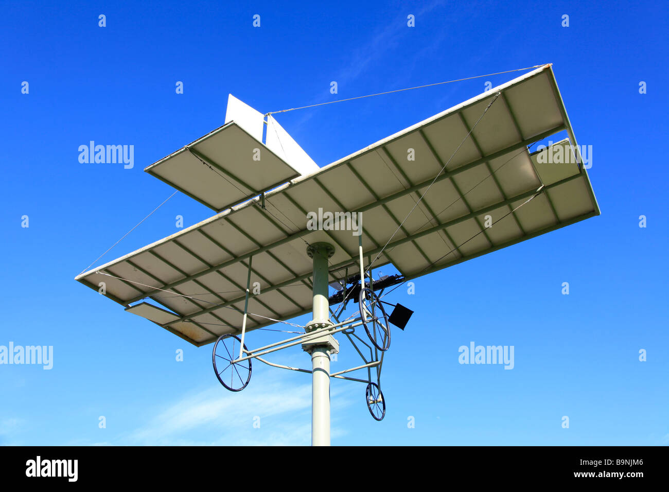 Richard Pearse Memorial featuring a replica of his aircraft, the first ...