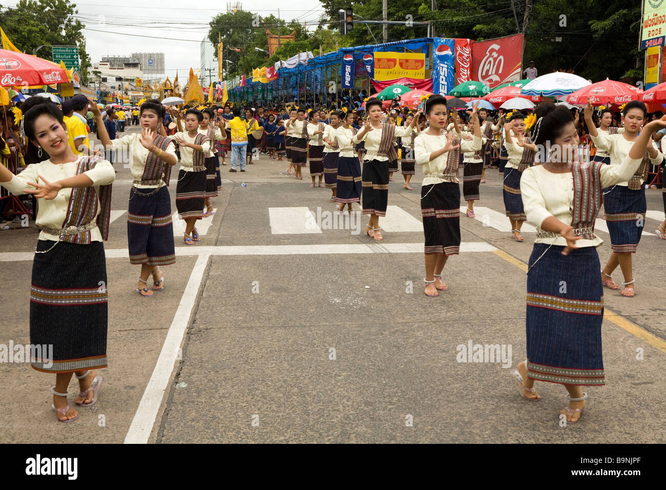 Khao Phansa (Candle and wax Festival) Ubon Ratachatani Thailand Stock ...