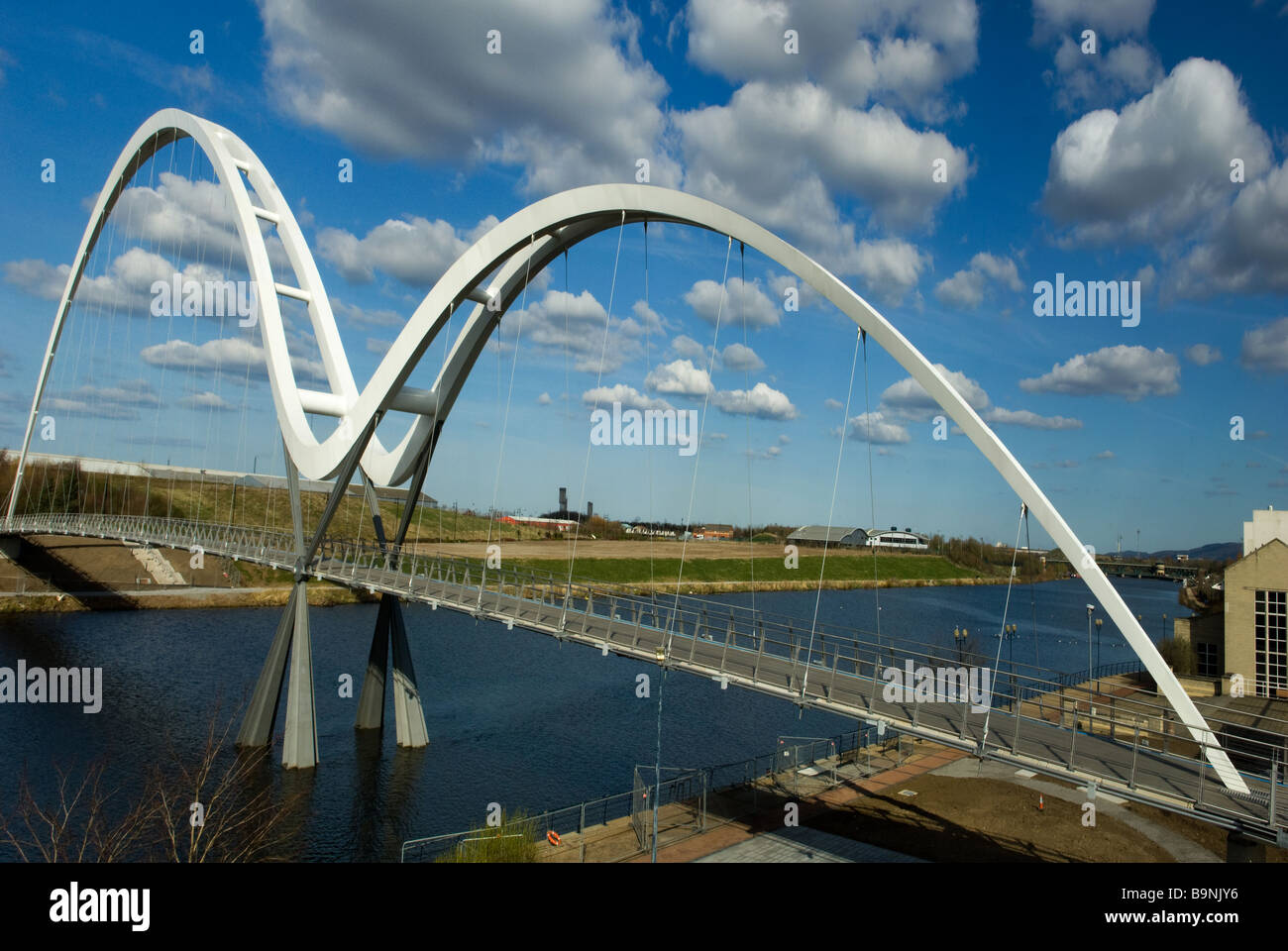 Stockton Footbridge, Infinity Bridge Stock Photo - Alamy