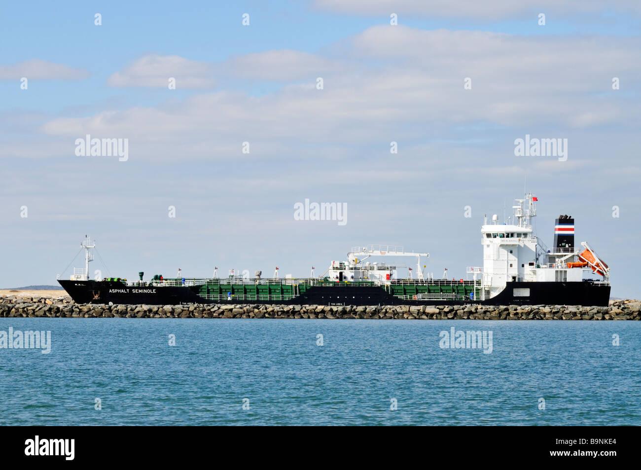 Asphalt ship the "Asphalt Seminole" entering the east end of the "Cape ...