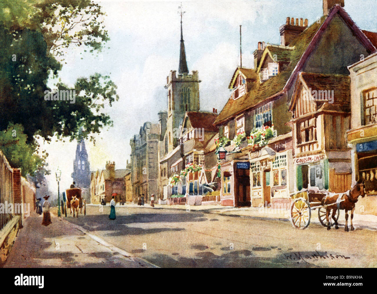 Old Castle Inn in Cambridge Stock Photo - Alamy