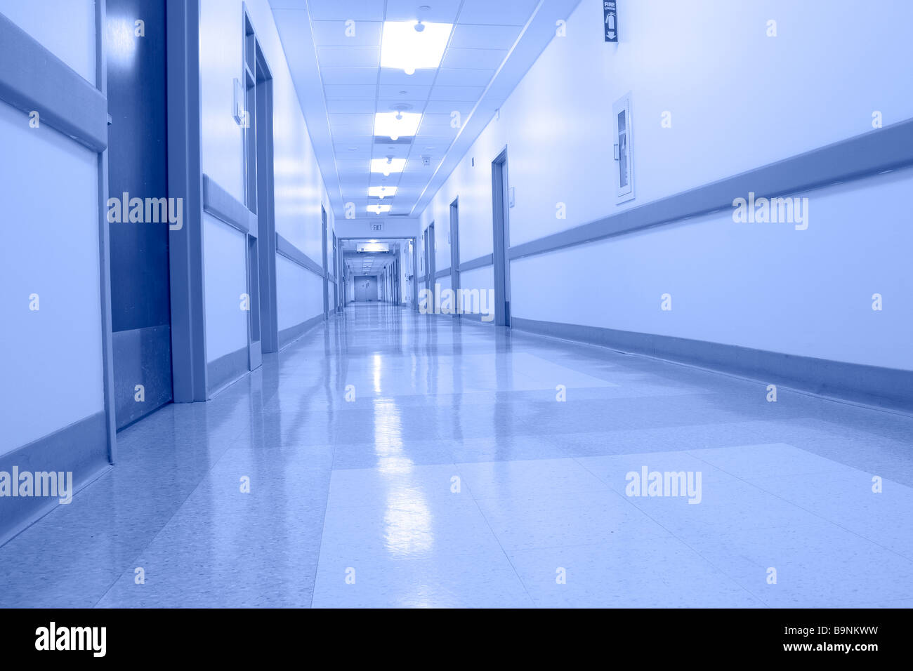 Hospital corridor night hi-res stock photography and images - Alamy