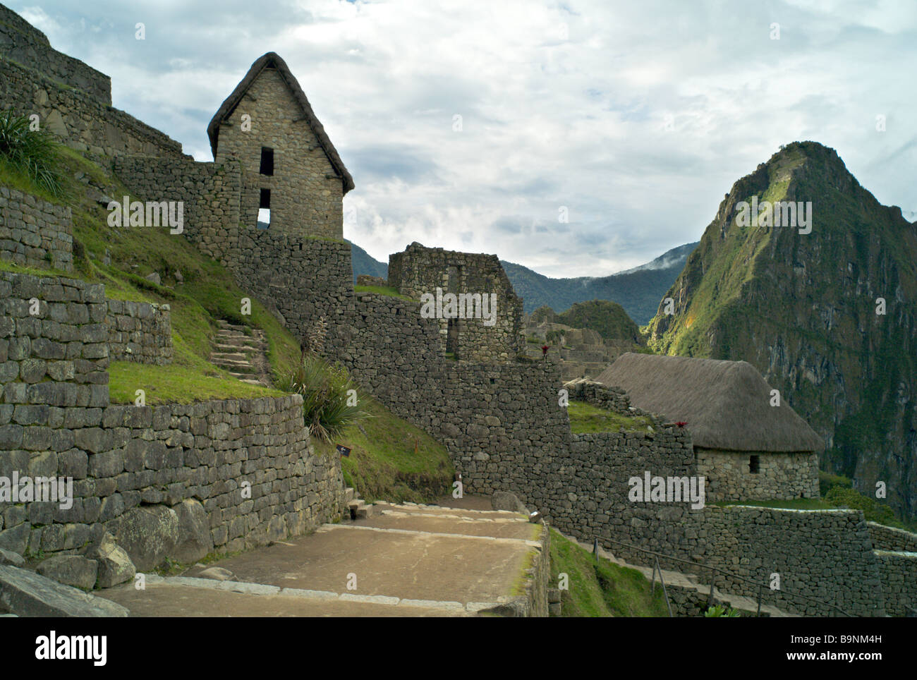 PERU MACHU PICCHU View of Machu Picchu and the Caretaker's Hut from the ...