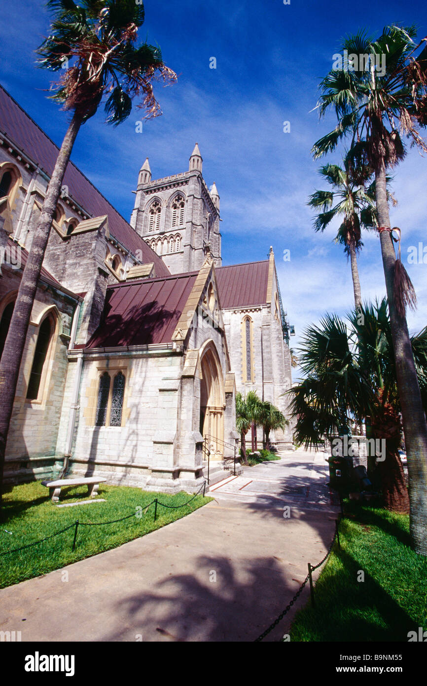 View of a Cathedral Cathedral of the Most Holy Trinity Hamilton Bermuda ...