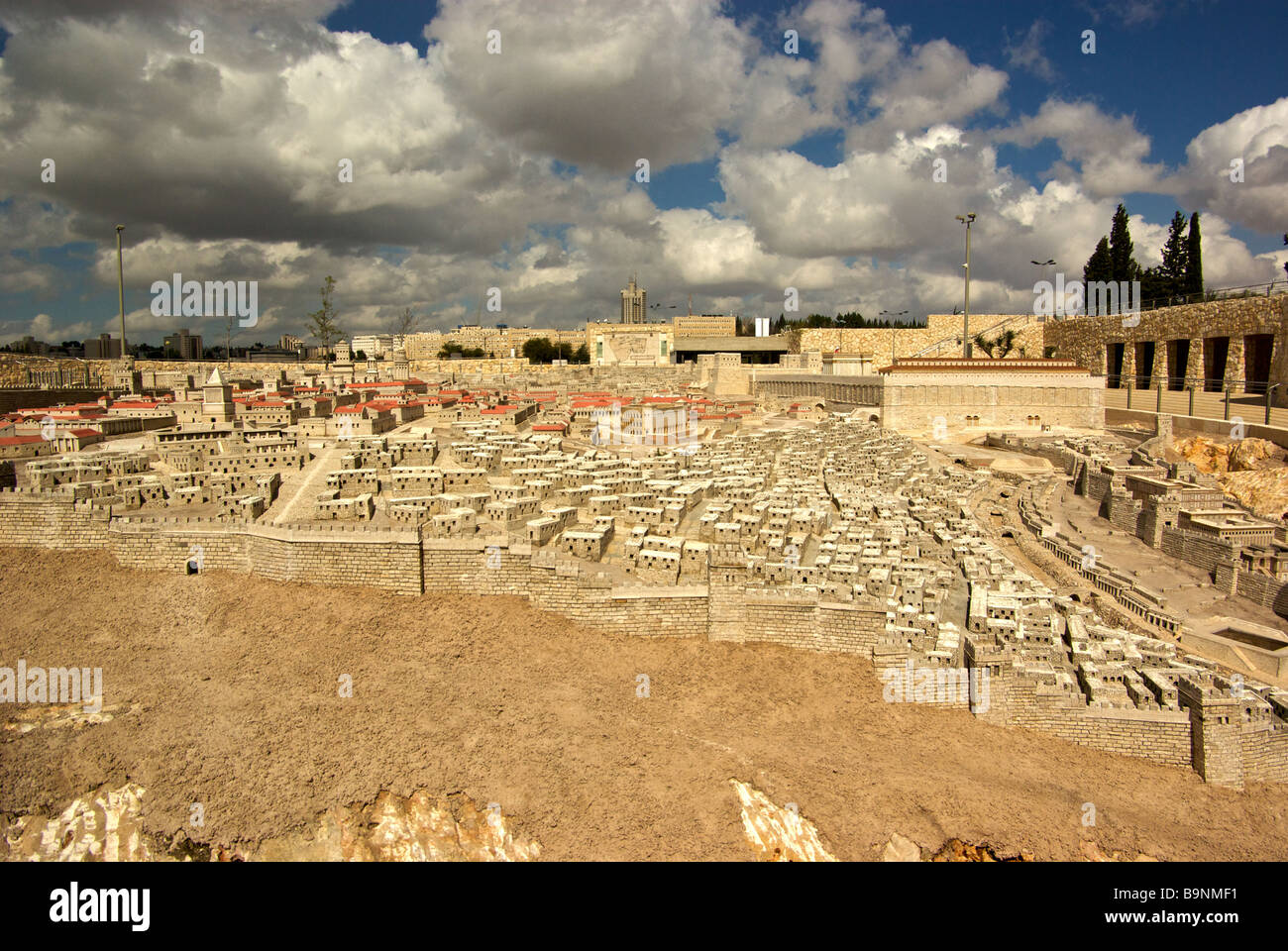 Scale model of ancient Jerusalem from second temple period on grounds ...