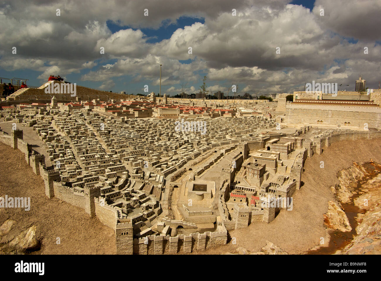 Scale model of ancient Jerusalem from second temple period on grounds ...